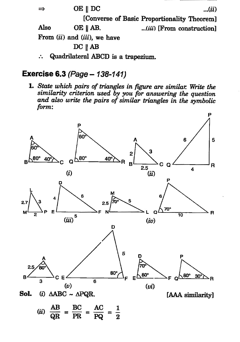 Triangles class 10 math - Studypur
