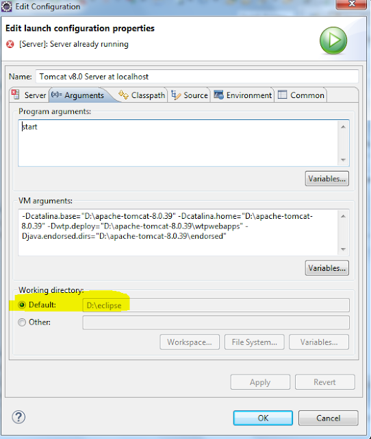 Java Code and Solutions: How to change working directory in Apache ...