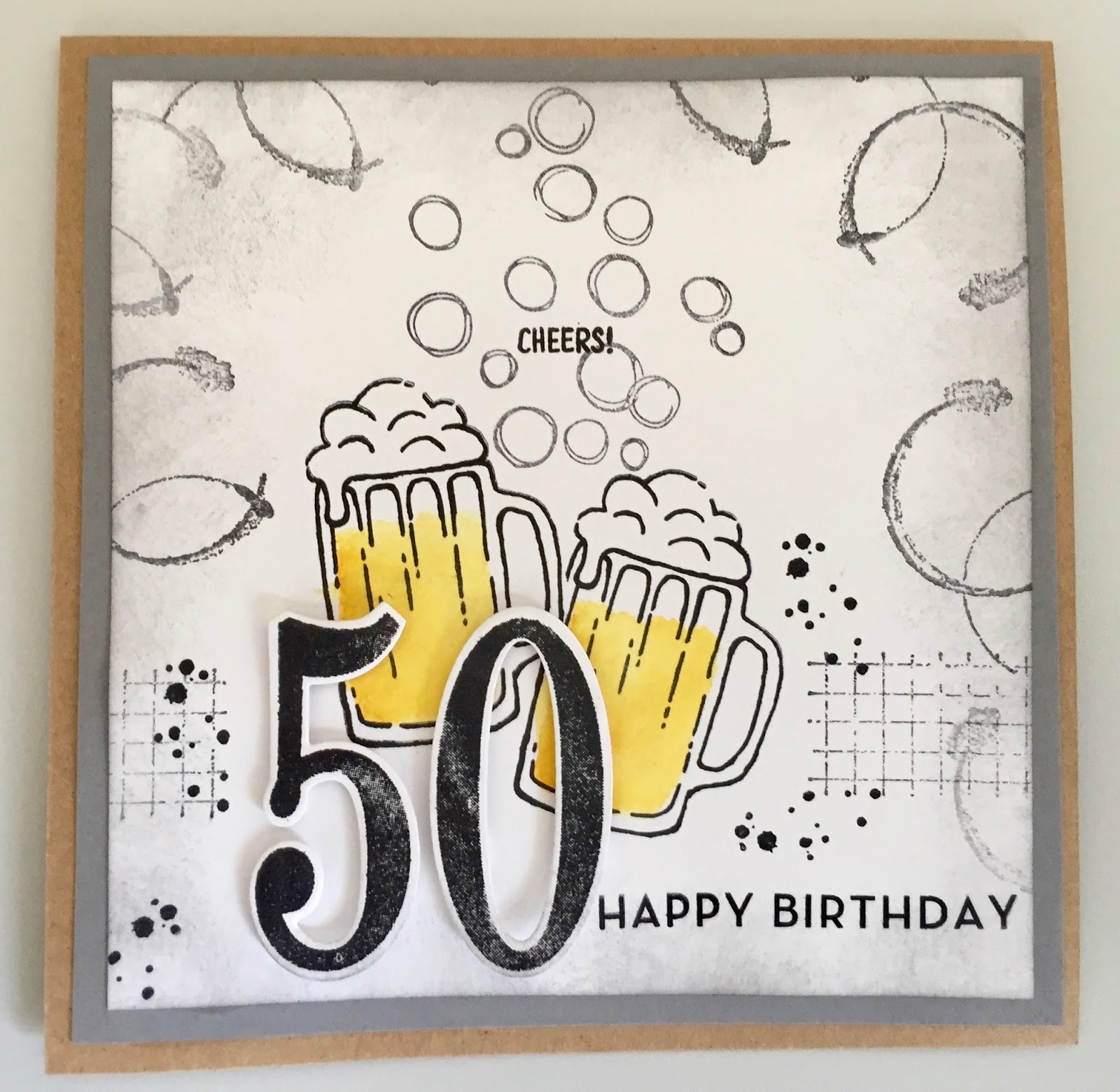 Laura's Creative Moments: 50th BIRTHDAY CARD IDEA