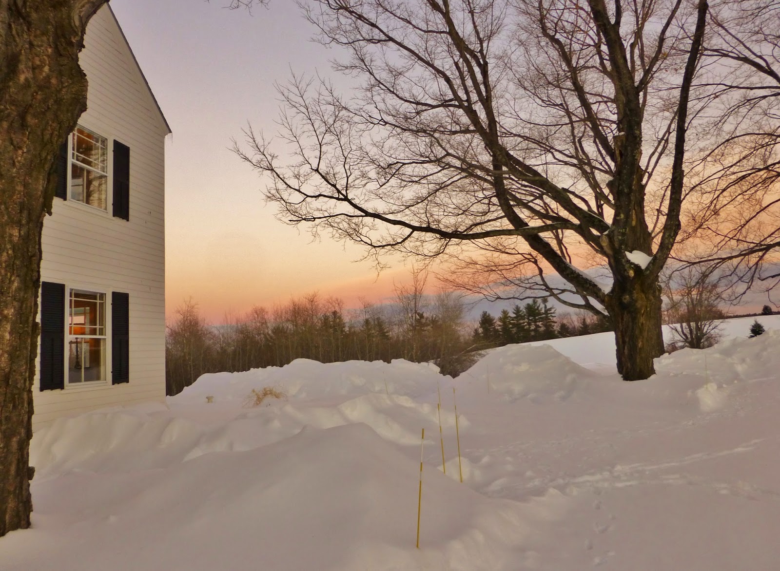 for the love of a house: the farmhouse in snow... lots of snow
