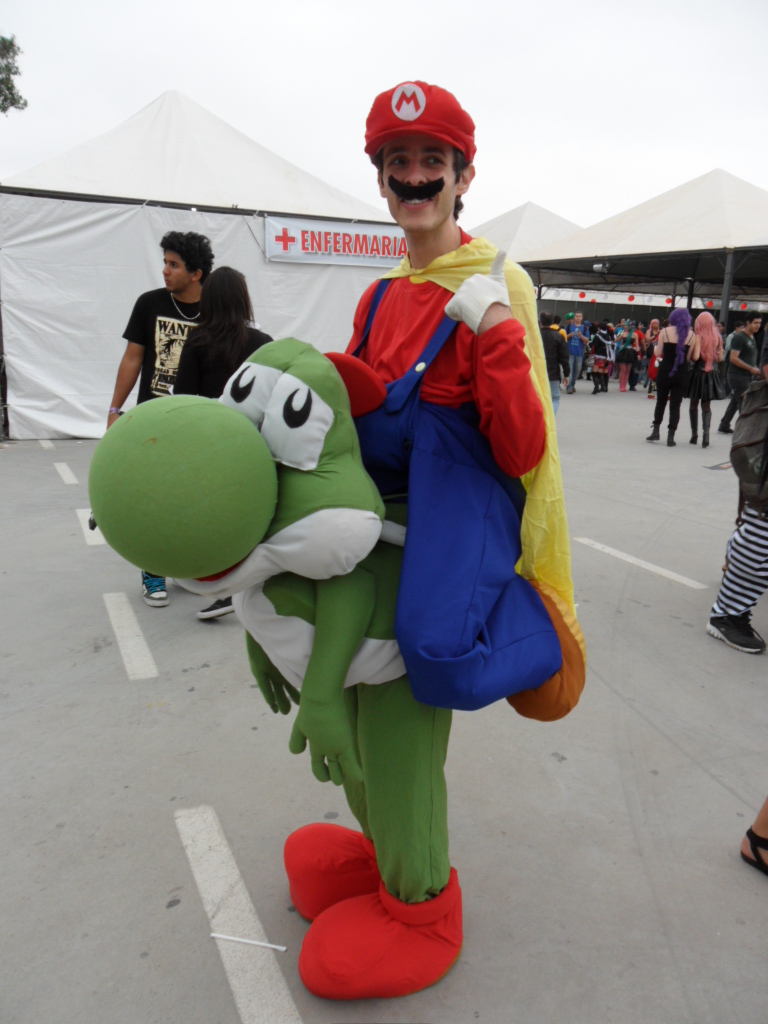 Mural do Anime: Cosplay Super Mario e Yoshi - Anime Friends 2013