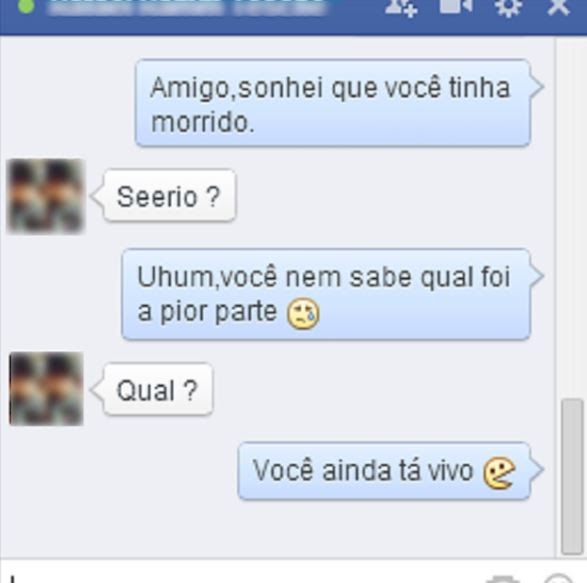 Você não sabe qual foi a pior parte. ~ Corretor Automático