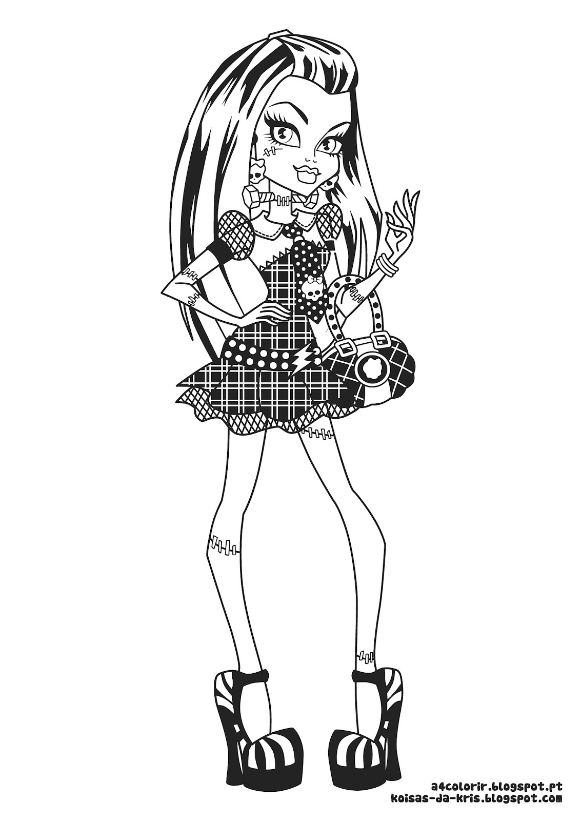 Desenhos para Colorir A4 - Monster High - Desenhos Para Colorir