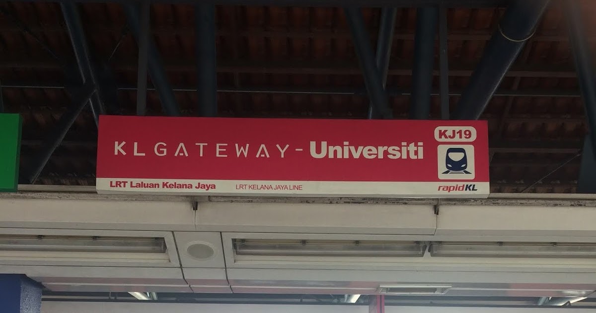 Kuala Lumpur Walk Pics : LRT KL Gateway - Universiti Station