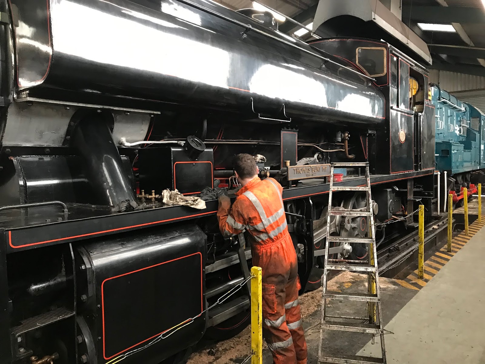 North Tyneside Steam Railway: Loco Cleaning