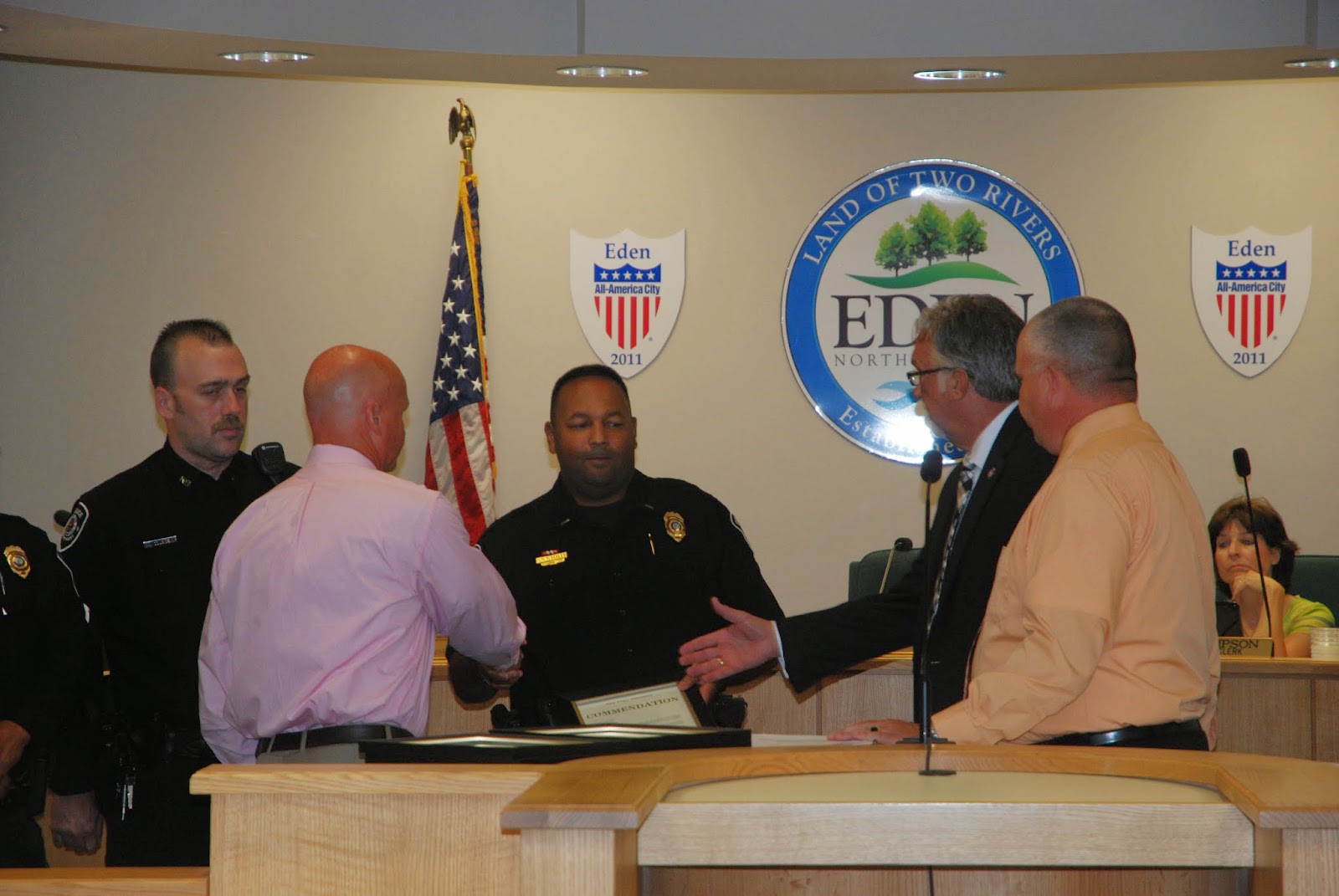 Eden Police Department: Officers Recognized for Job Well Done