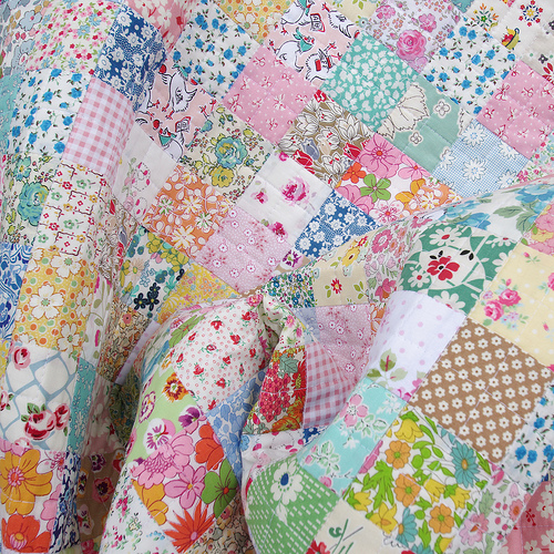 Red Pepper Quilts: Scrappy Liberty Patchwork Quilt