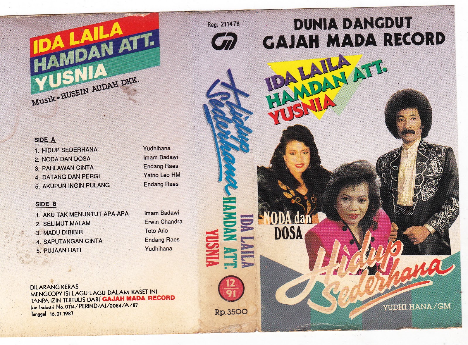 madrotter-treasure-hunt: IDA LAILA, HAMDAN ATT. & YUSNIA - HIDUP SEDERHANA