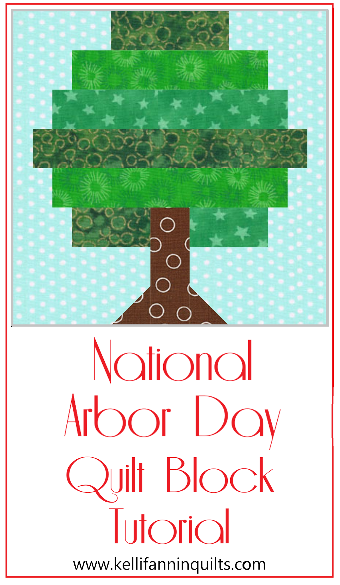 Printable Tree Quilt Block Pattern