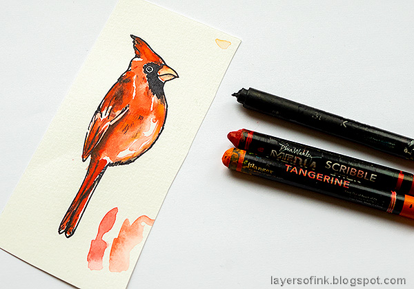 Layers of ink: Cardinal Tag Tutorial