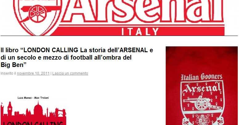 arsenalmemo: da Arsenal italy Supporters Club (London Calling)