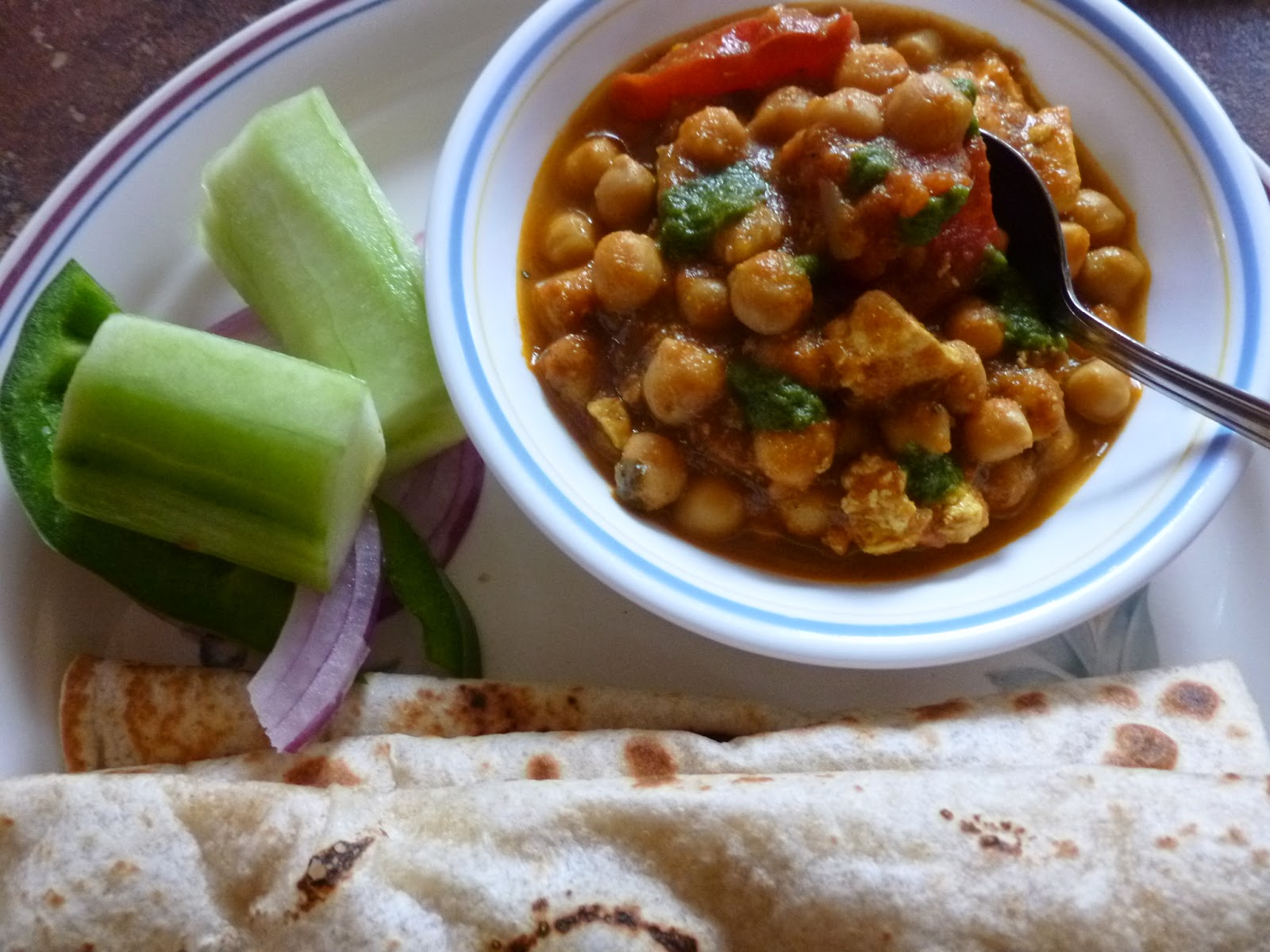 Indian Food: Paneer Chhole