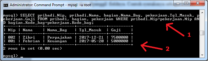 Cara Menyeleksi atau menampilkan data pada tabel database mysql dengan ...