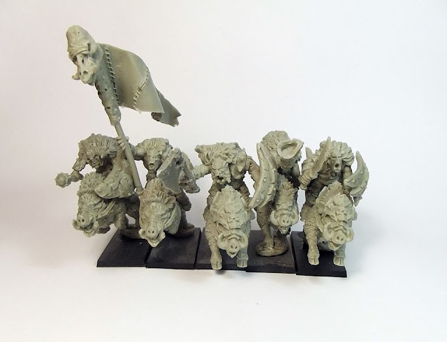 Wargame News and Terrain: MOM Miniatures: New Fantasy Orc Boar Riders ...