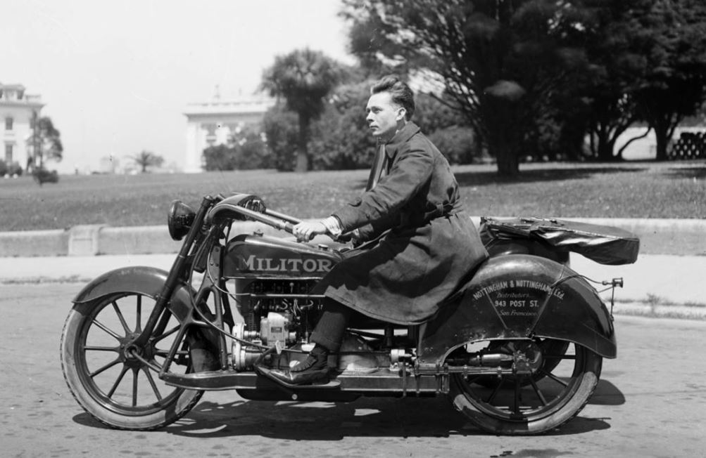 Just A Car Guy: Postman on Militor Motorcycle around 1920, and I've ...