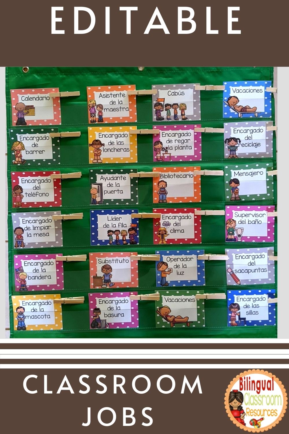 Why are Classroom Jobs important? Trabajos del salón | Bilingual ...