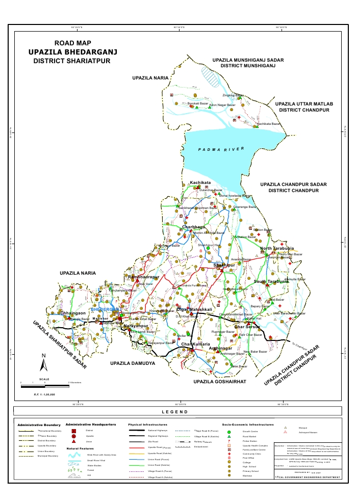 Mouza & Land Use Maps of Bhedarganj Upazila, Shariatpur, Bangladesh ...