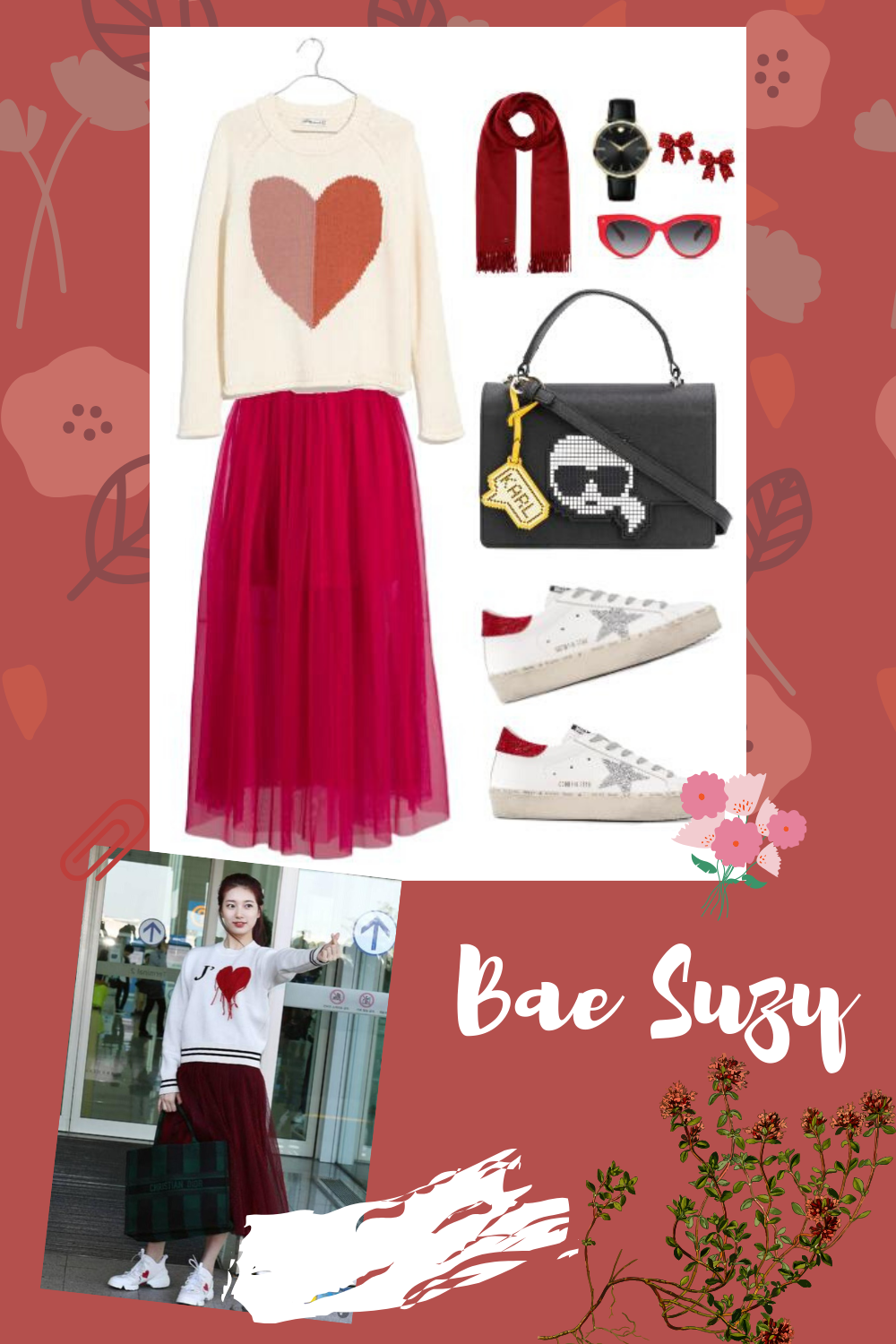 Inspirasi Outfit Liburan Musim Semi di Korea Selatan ala Idol