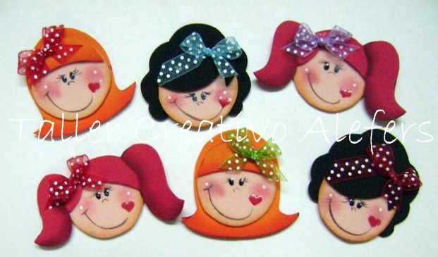 Figuras de foami con patrones - Imagui