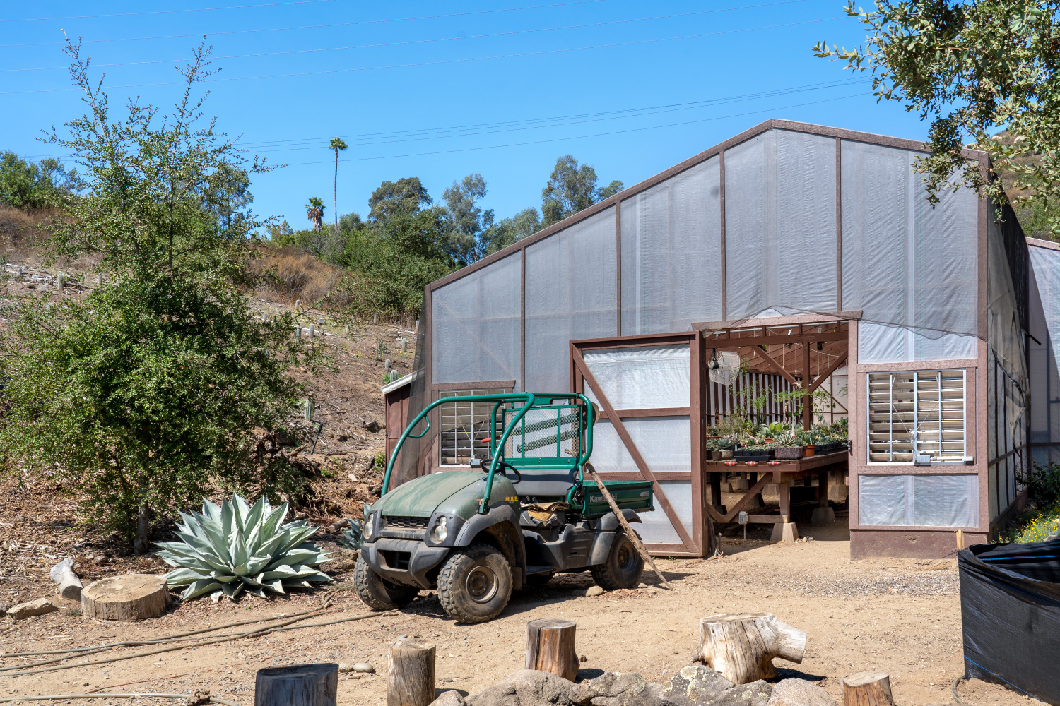 Jeremy Spath's Hidden Agave Ranch: the greenhouse
