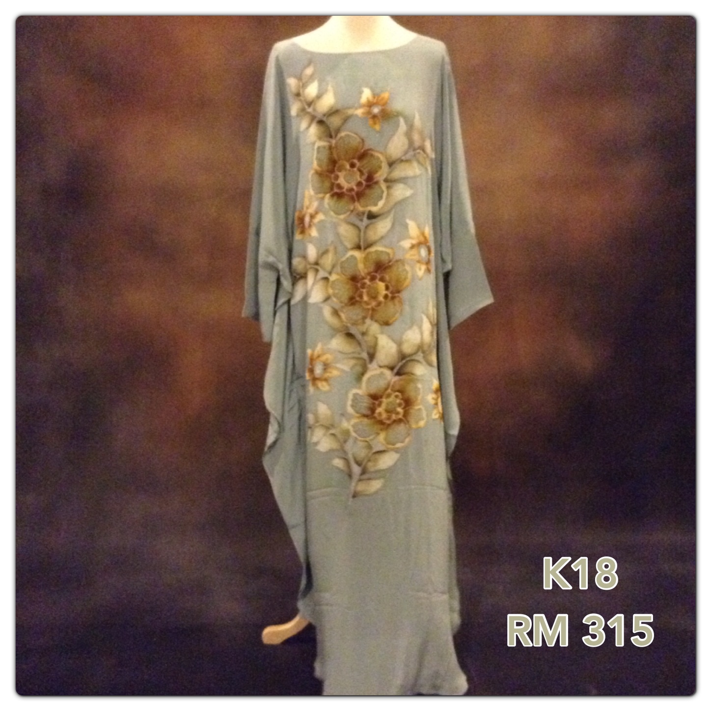 Cotton Siti: Kaftan Batik Sutera Crepe Terengganu