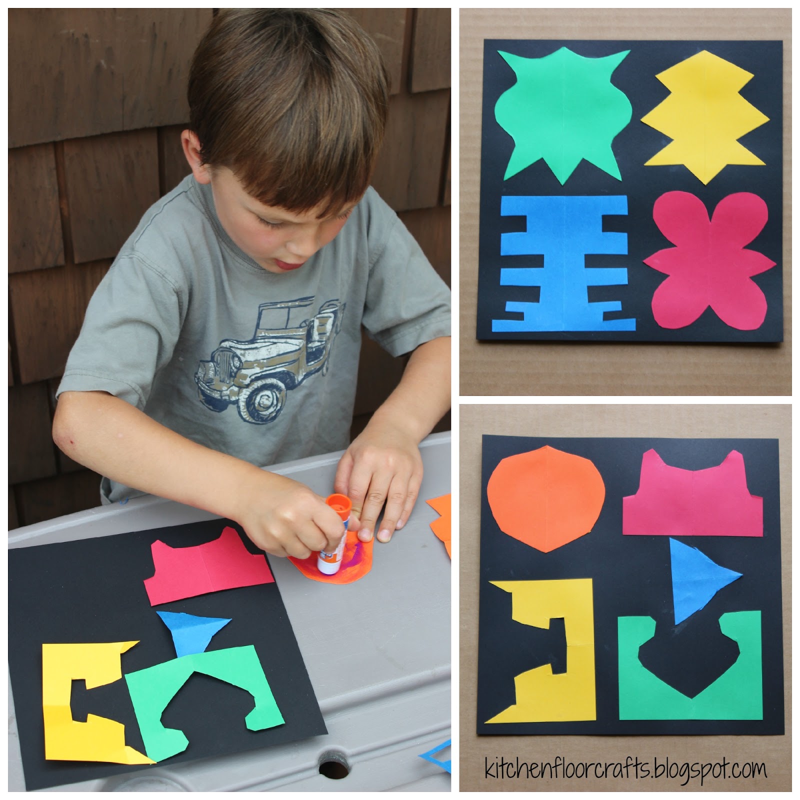 Kitchen Floor Crafts: 4 Ways to Explore Symmetry at Home