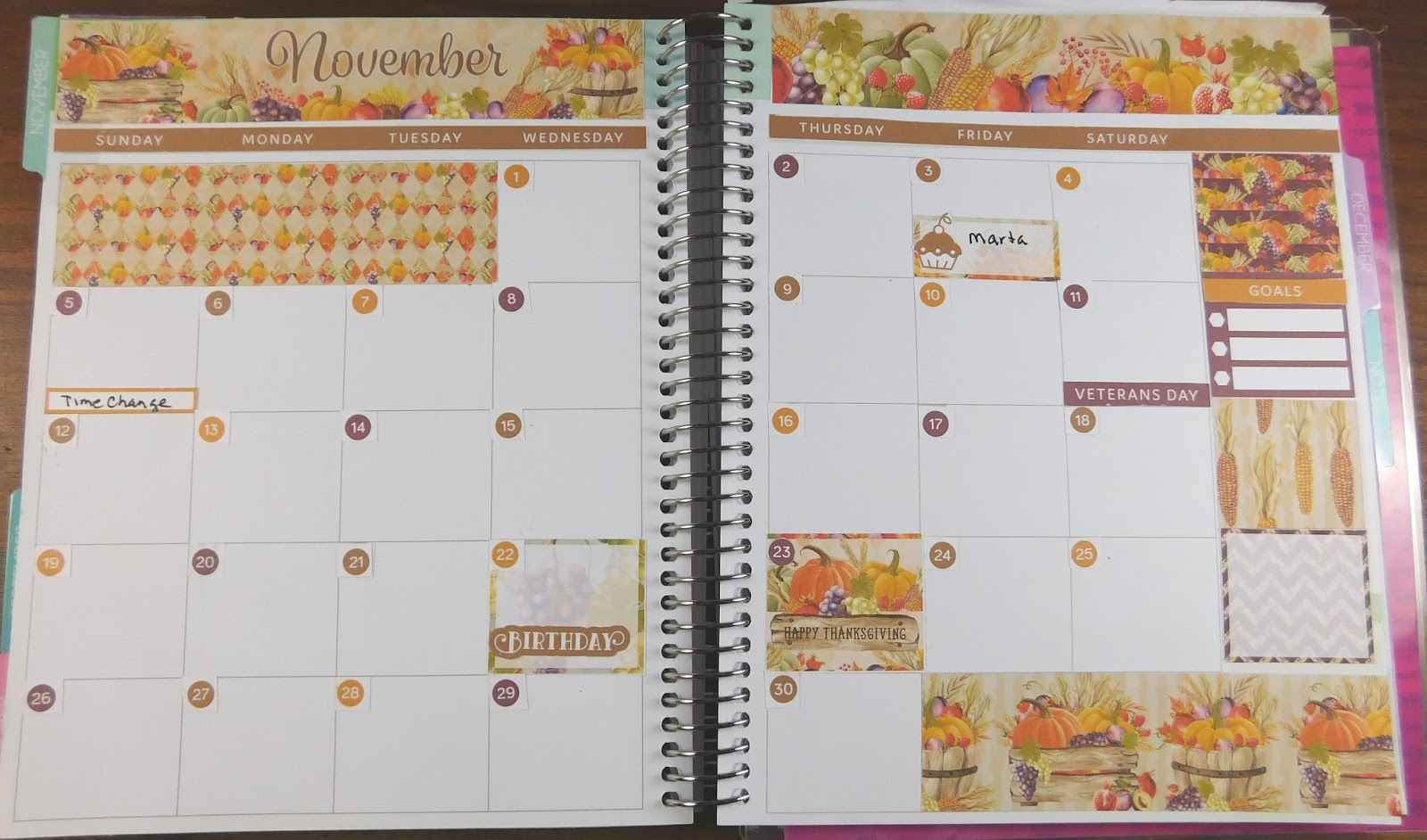 Joanne's Place: Plan with me in my Recollections Planner –November– (ft ...