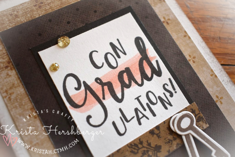 Krista's Crafty Corner: Joyful Stars Blog Hop - Con-GRAD-ulations card