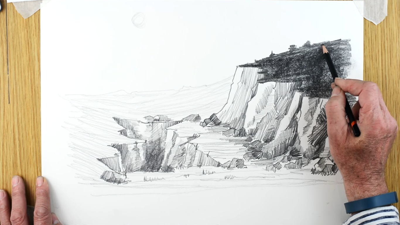 How to Draw Cliffs and Crevasses by Paul Priestley