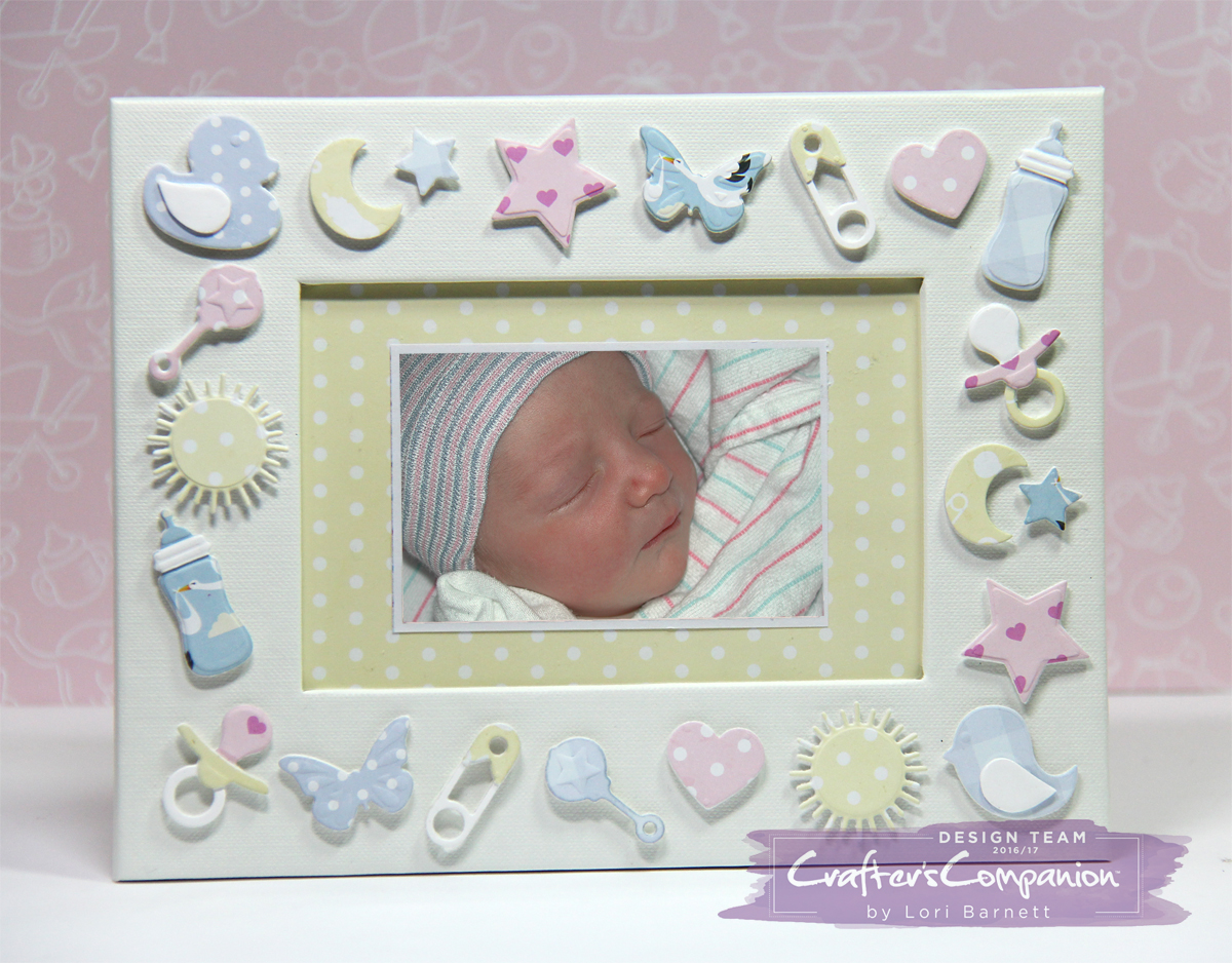 Stamp Scents: DIY Baby Photo Frame