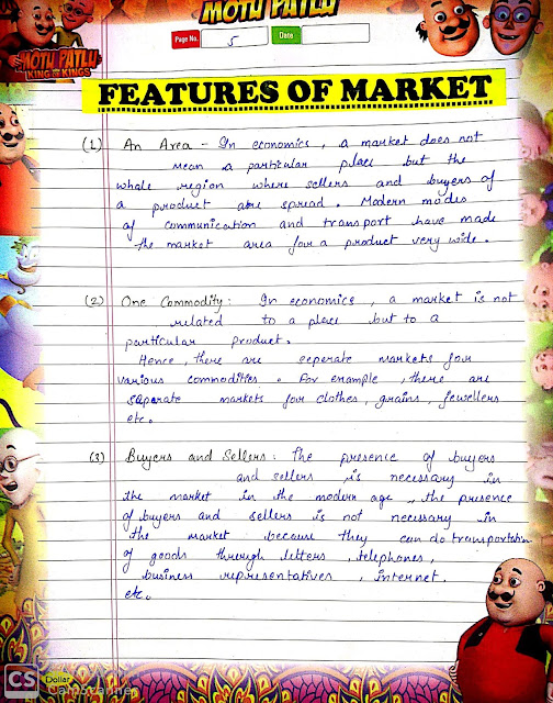 Class 11th/12th economics project on Forms Of Market