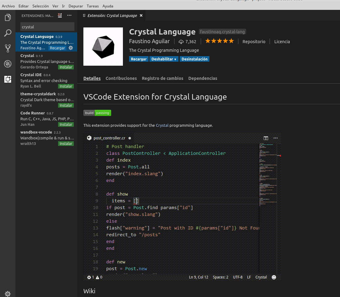 Emanuel Goette, alias Crespo: Primeros pasos con Crystal parte 2