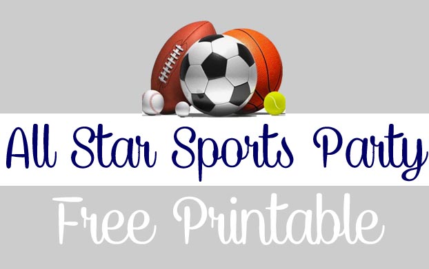 All Star Sports Party Printables