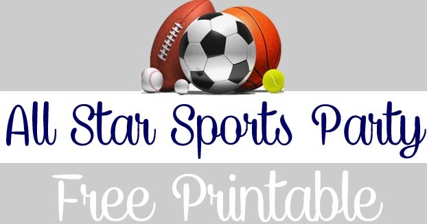 All Star Sports Party Printables