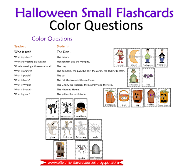 EFL Elementary Teachers: Day 11 and 12 of the 31 days of Halloween 2020 ...
