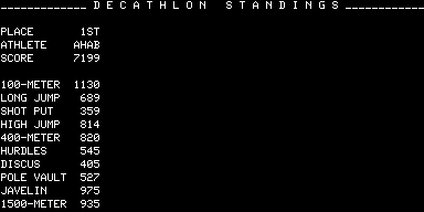 Data Driven Gamer: Games 259-260: Olympic Decathlon and Track & Field