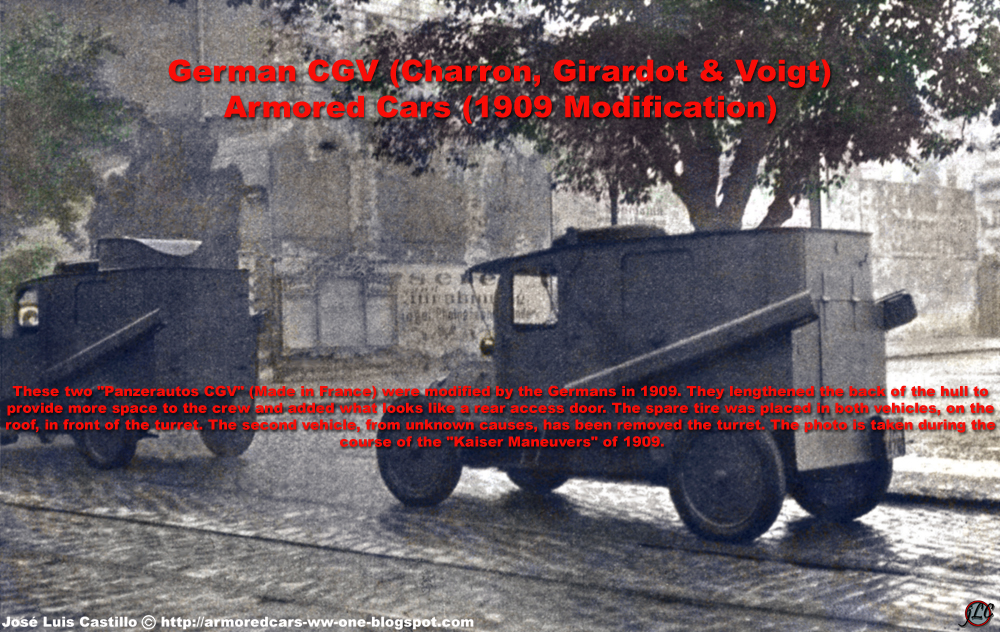 Armored Cars in the WWI: German CGV (Charron, Girardot & Voigt) Armored ...