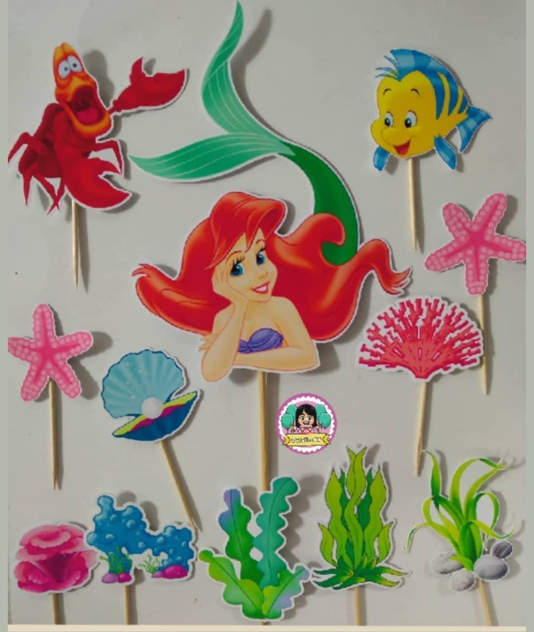 Topper Sirenita Ariel - Mis Toppers Tus Toppers