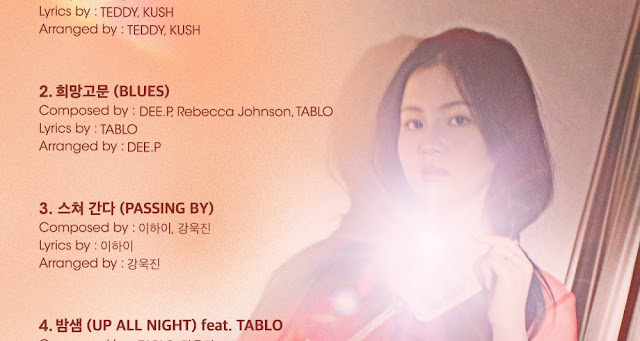 Lee Hi revela tracklist para la 2da parte de su álbum Lee Hi revela tracklist para la 2da parte de su álbum