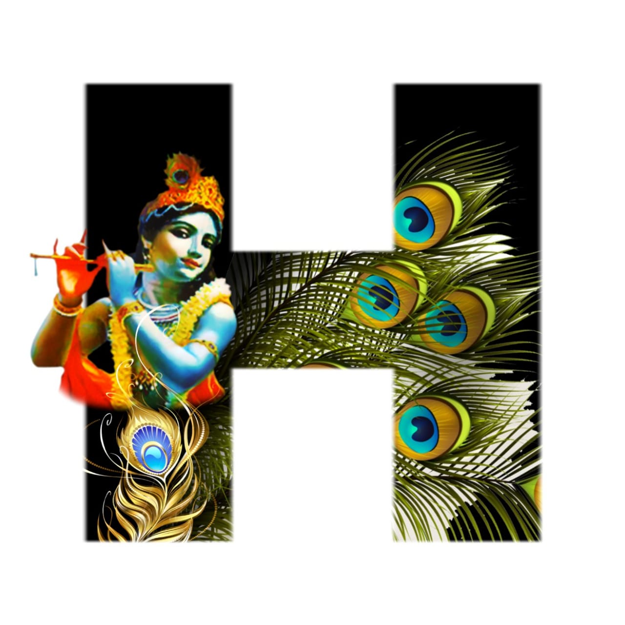 કૃષ્ણ જન્માષ્ટમી | Krishna Alphabet DP images A to Z