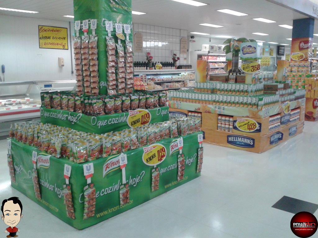 Ação de merchandising Unilever ~ PDV Ativo - 100% Merchandising