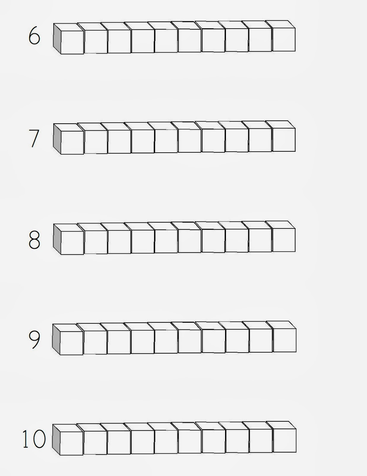 Unifix Cube Counting | The Crafty Teacher