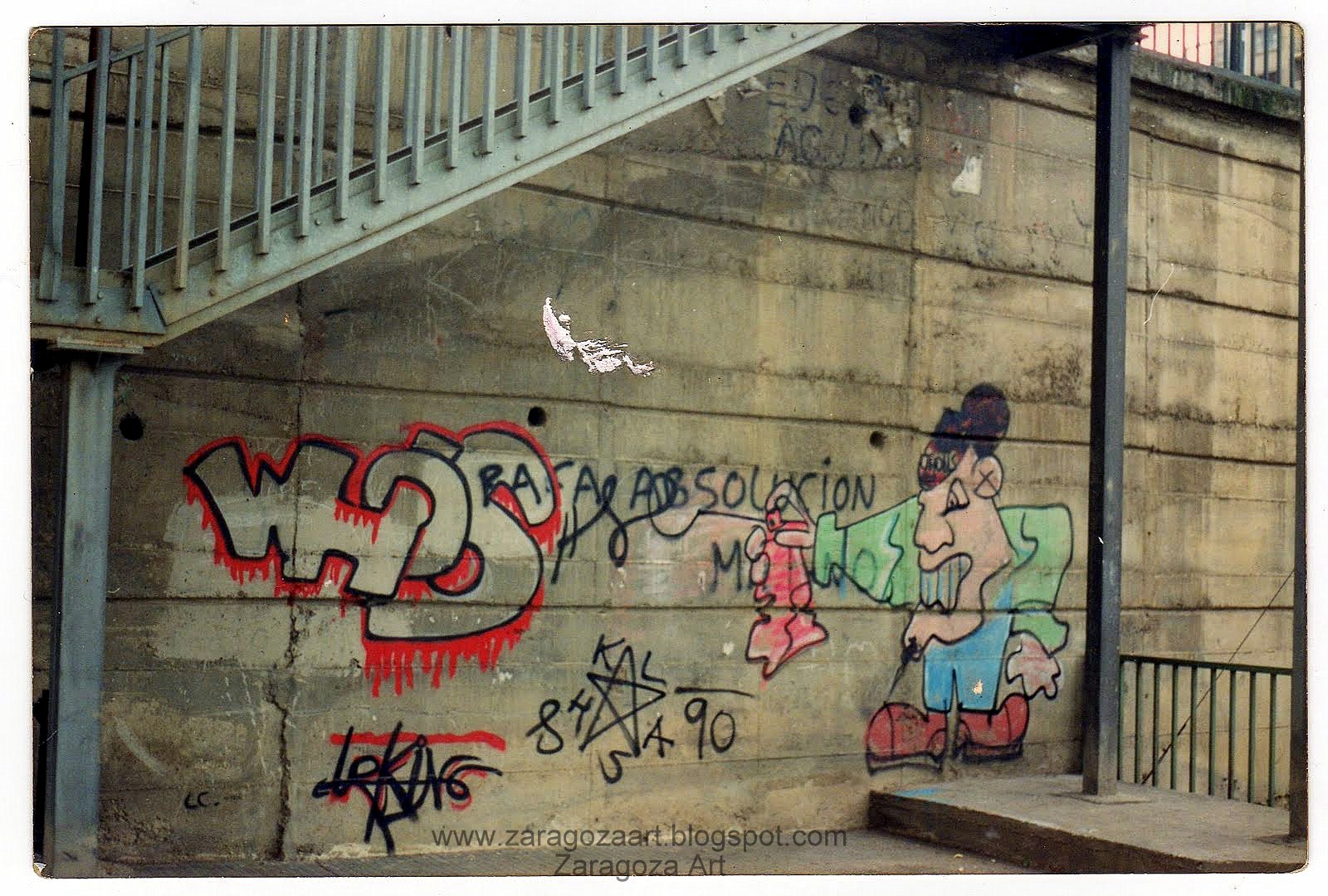 La historia del graffiti en Zaragoza: Johns - Klash 1990