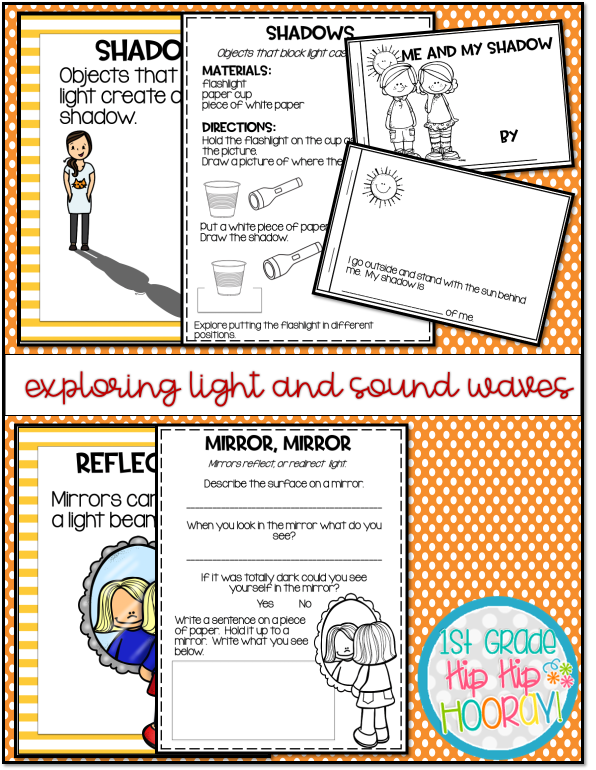 1st Grade Hip Hip Hooray!: NGSS...Exploring Light and Sound Waves