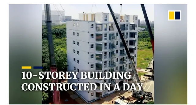 How A 10-Storey Building Was Built In 28 Hours 45minutes.