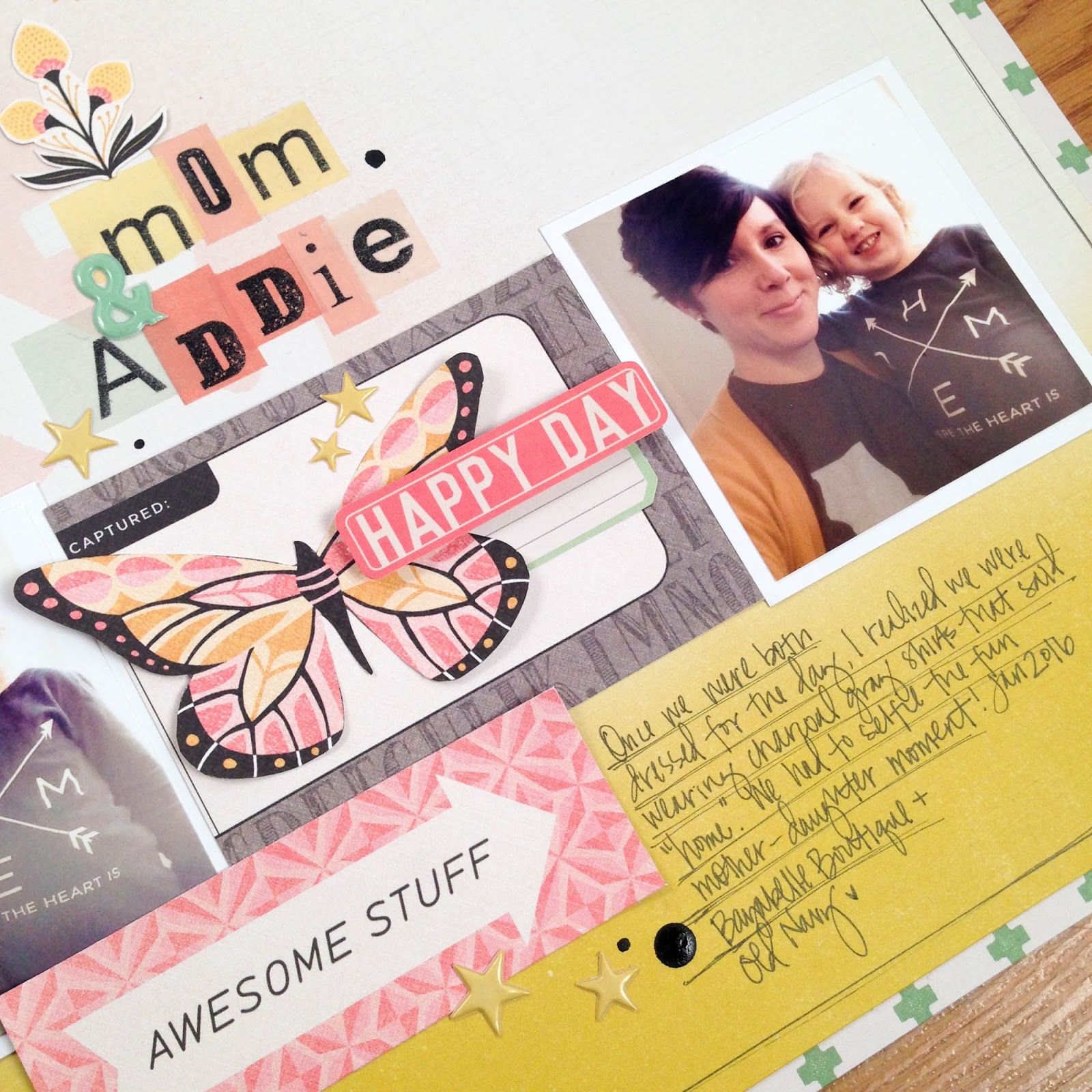 Precocious Paper: Mom & Addie - Scrapbook Circle