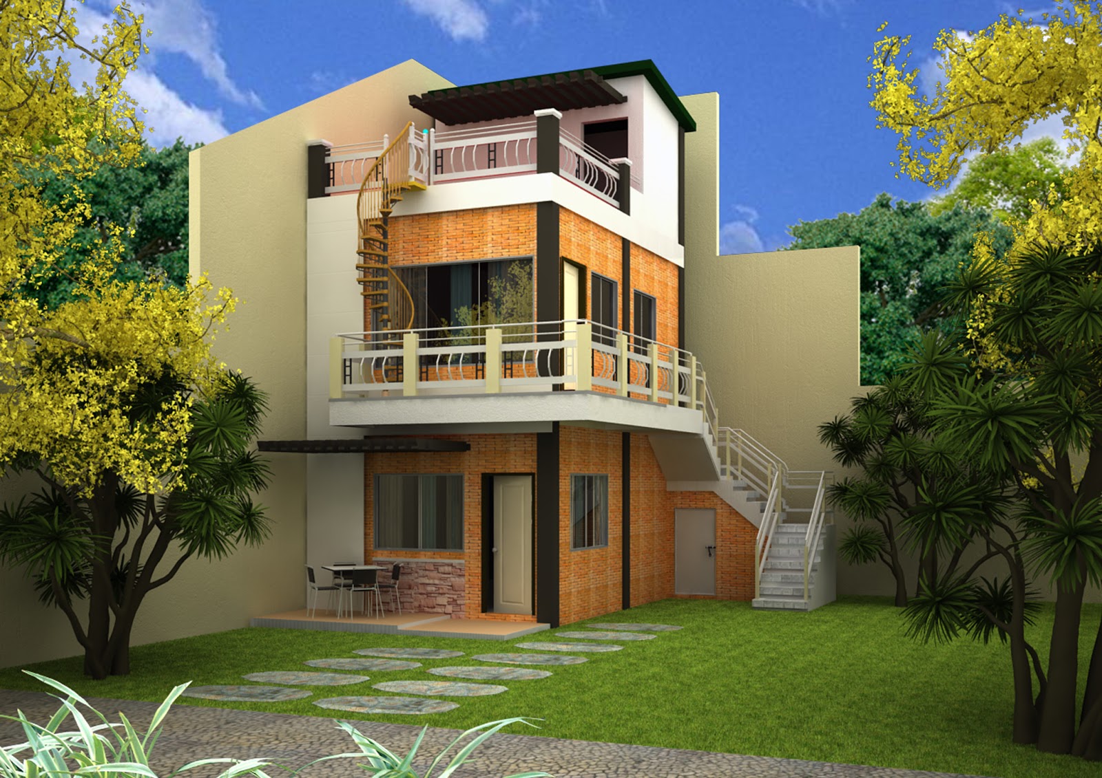 Architectural Designs: 3 Storey House design