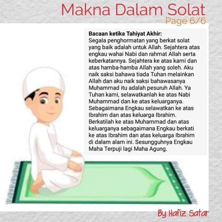 Setiap hari solat tapi faham tak makna bacaan dalam solat?