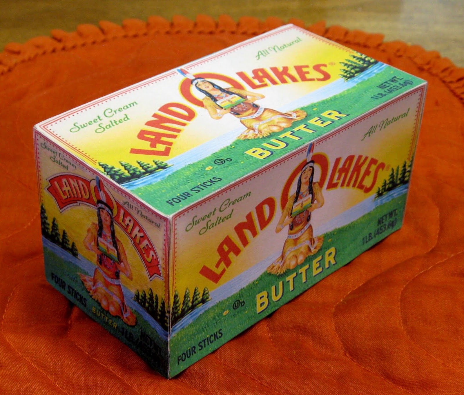 Jim's Junk!: Reproduction Circa 1965 Land-O-Lakes butter box.