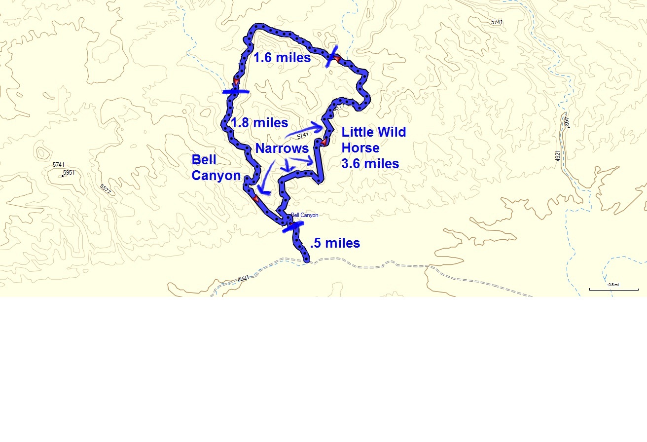Bell Canyon Utah Map